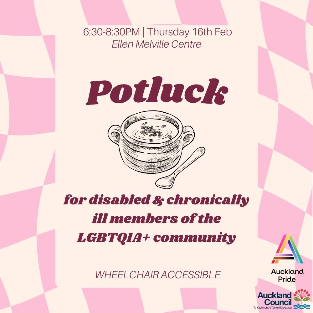 Potluck for disabled and chronically ill queers | Auckland Pride Festival