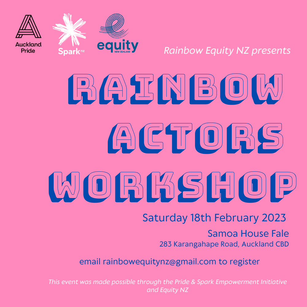 Rainbow Actors Workshop | Auckland Pride Festival